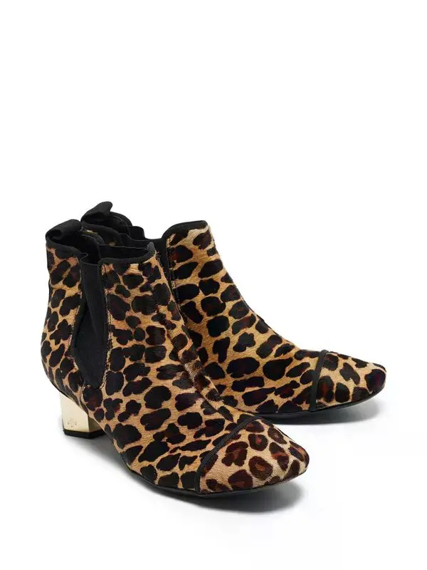 Tory Burch 40mm Leopard-print Heeled Ankle Boots