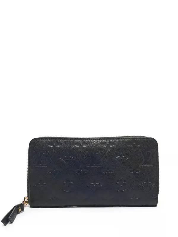 LOUIS VUITTON Zippy Monogram Empreinte Wallet - Blue