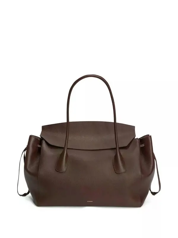 JIL SANDER Grained Leather Voyage Handbag