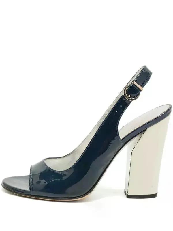 Casadei Patent Leather Slingback Sandals