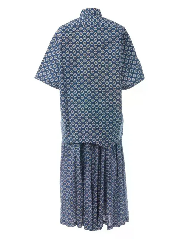 SOULEIADO Patterned Skirt Suit