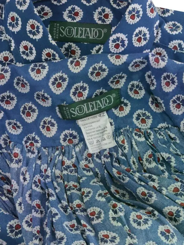 SOULEIADO Patterned Skirt Suit