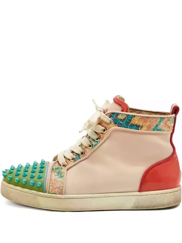 CHRISTIAN LOUBOUTIN Louis Spikes Leather Sneaker