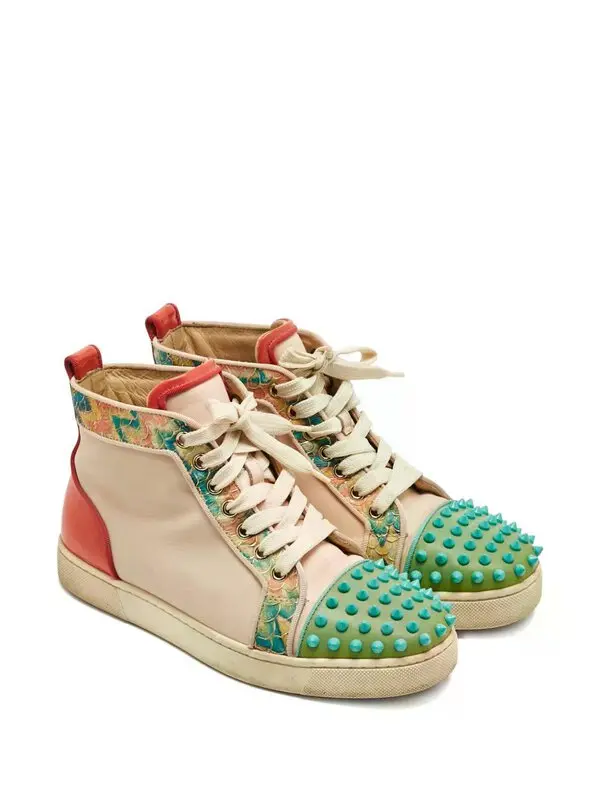 CHRISTIAN LOUBOUTIN Louis Spikes Leather Sneaker