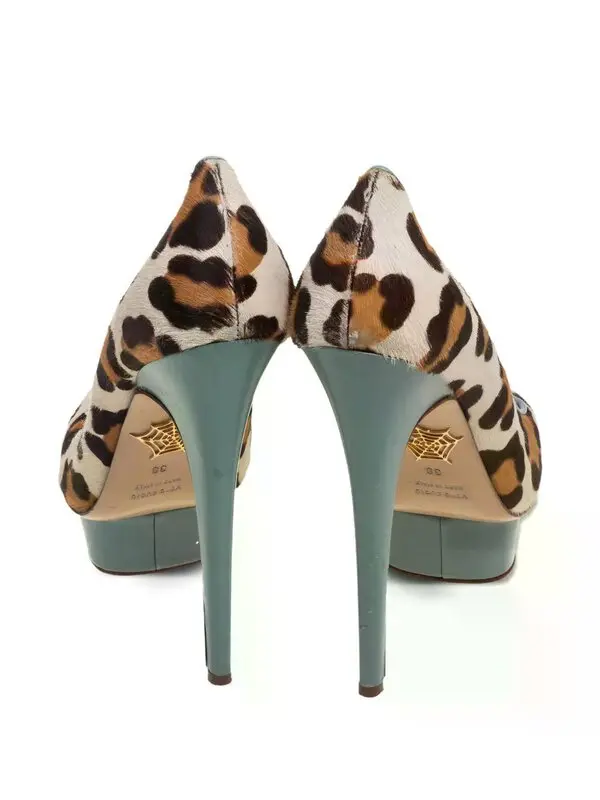 CHARLOTTE OLYMPIA 140mm Leopard-print Platform Pumps - Brown