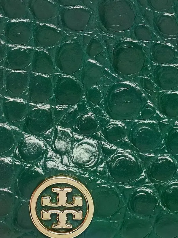 Tory Burch Robinson Crocodile-embossed Zip Card Case