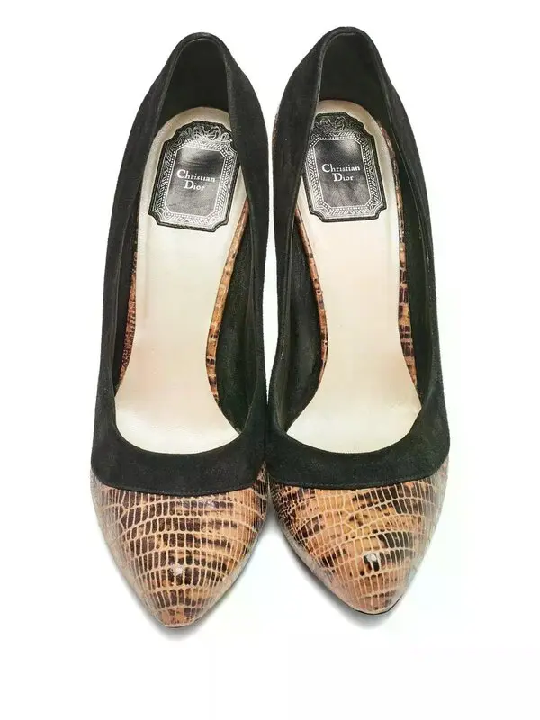 Dior Lizard Embossed Leather Pumps