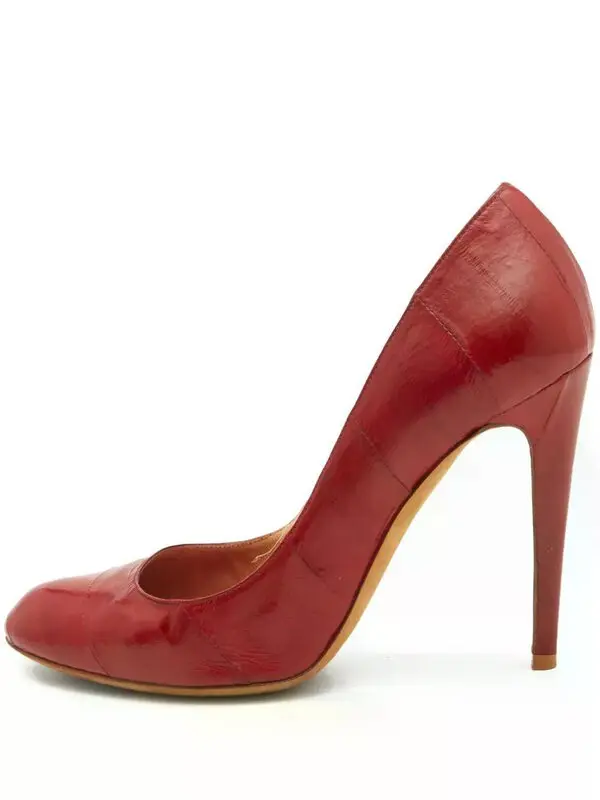 SERGIO ROSSI Eel Leather Pumps