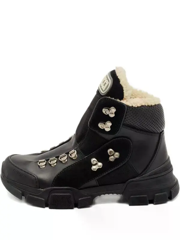 Gucci Flashtrek Chunky Shearling Ankle Boots