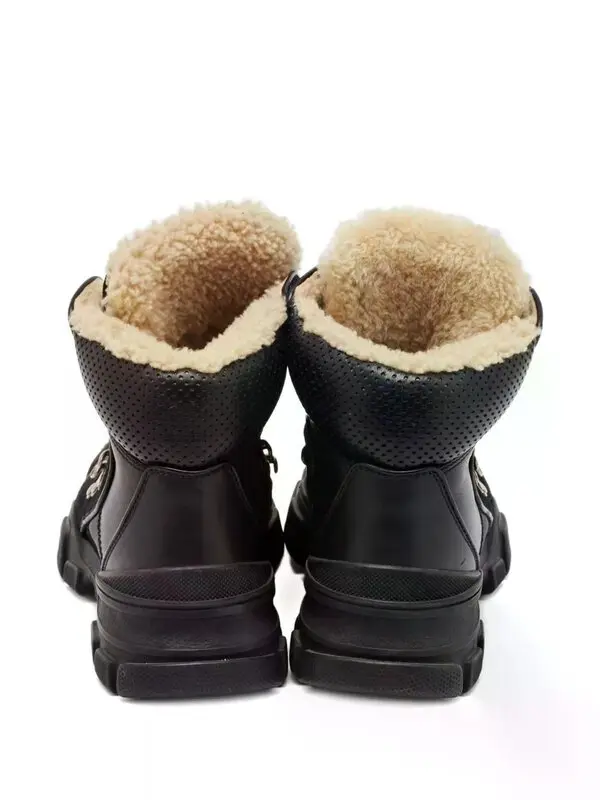 Gucci Flashtrek Chunky Shearling Ankle Boots