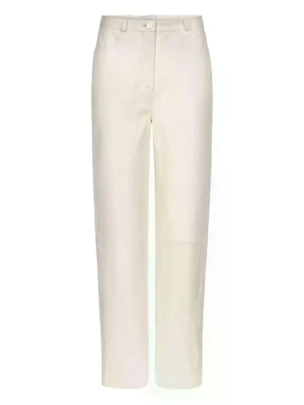 Loulou De Saison Straight Leg Lambskin Trousers