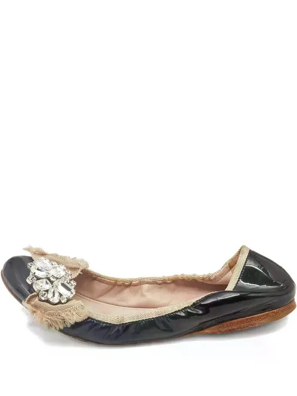 Miu Miu Patent Leather Ballet Flats