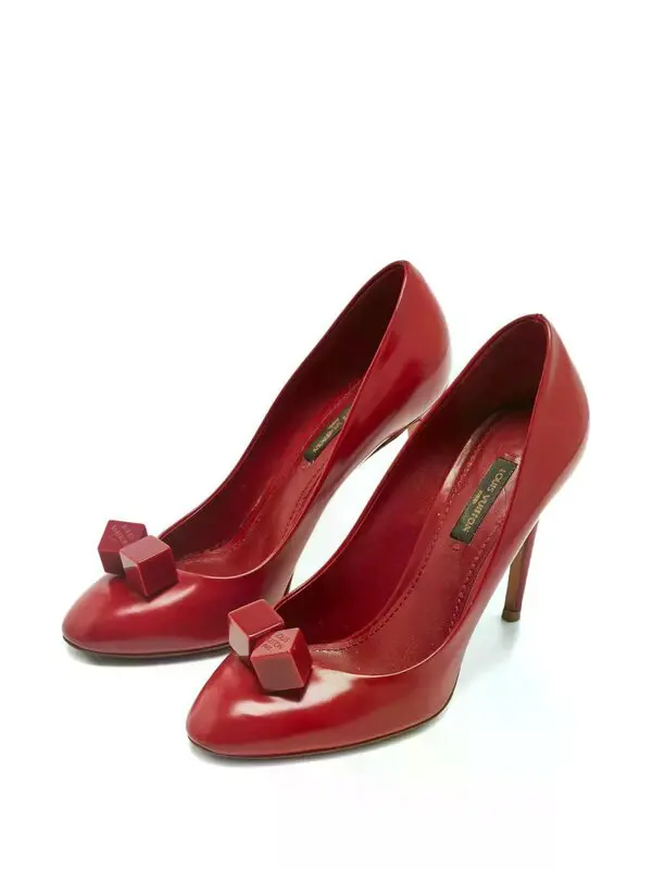 LOUIS VUITTON Dice Leather Pumps