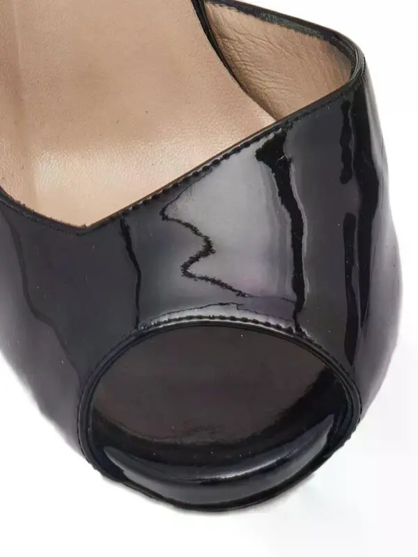 NICHOLAS KIRKWOOD Patent Leather Peep-toe Pumps