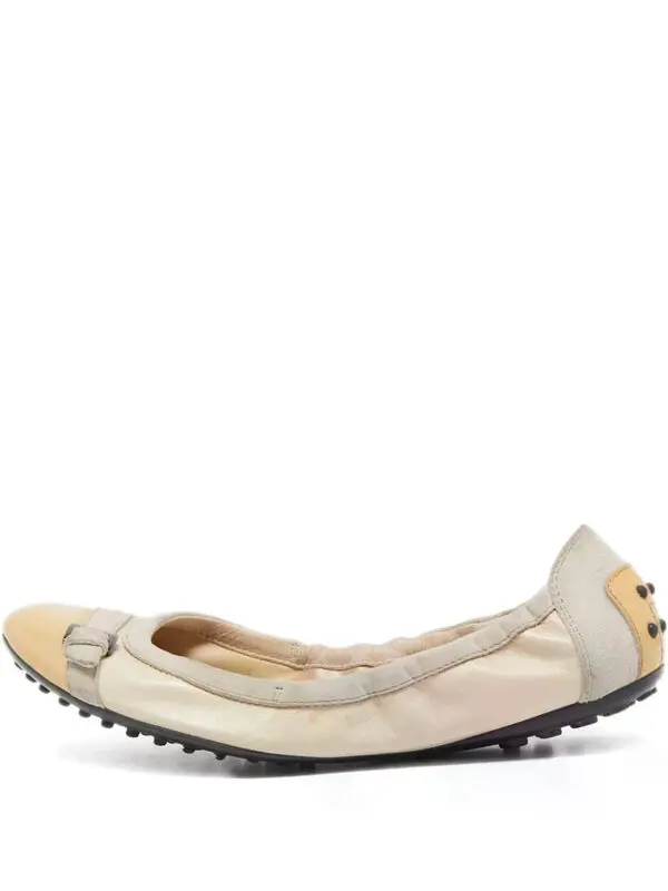 TOD'S Buckle-detail Ballet Flats - Neutrals