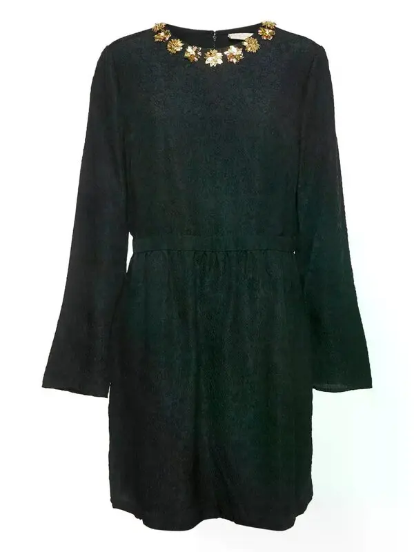 Tory Burch Embellished Neckline Dress - Black