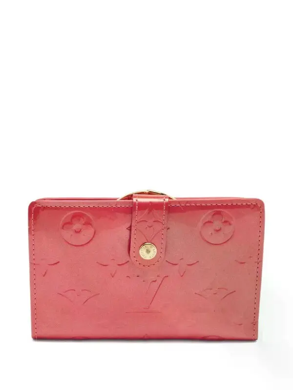 LOUIS VUITTON Framboise-monogram Leather Wallet - Pink