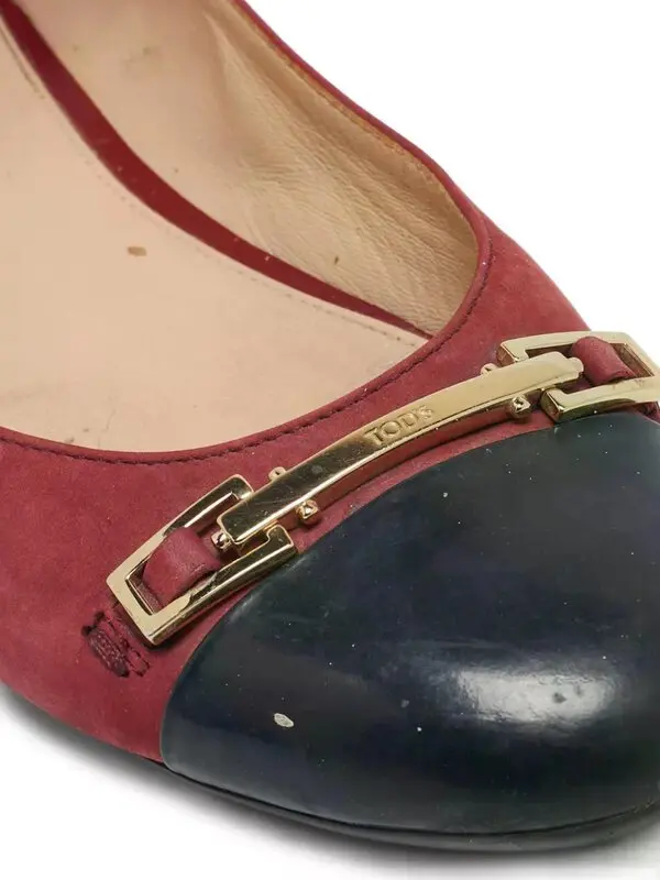 TOD'S Suede Cap Toe Pumps