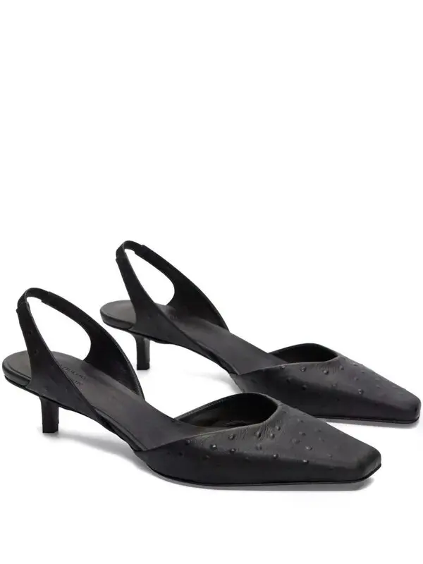 Loulou De Saison Sully Square-toe Pumps - Black