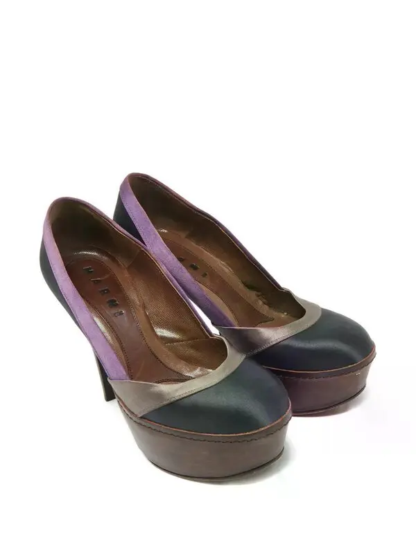 Marni Platform Satin Pumps