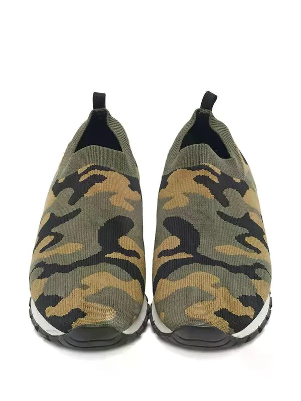 Prada Camouflage-pattern Slip-on Sneakers