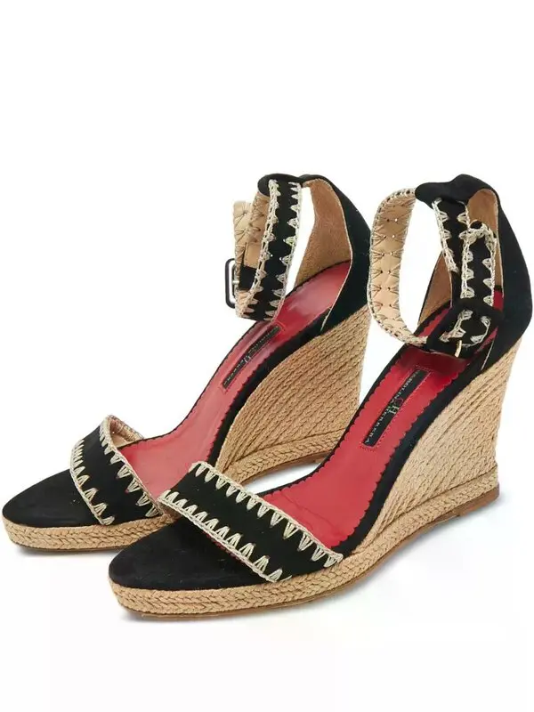 Carolina Herrera Suede Espadrilles - Black