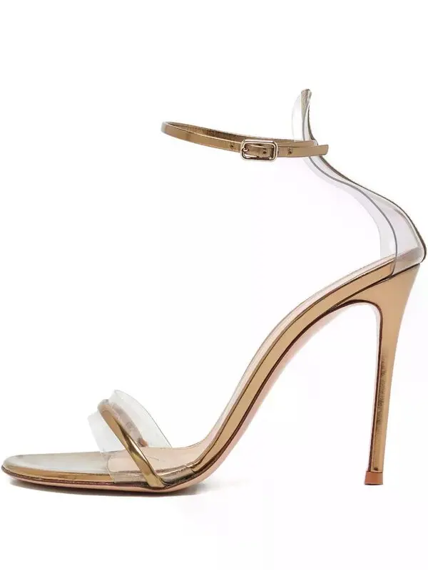 GIANVITO ROSSI Leather Clear-strap Sandals