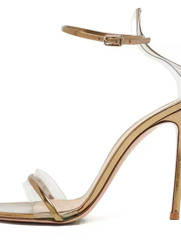 GIANVITO ROSSI Leather Clear-strap Sandals