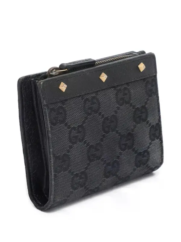Gucci Canvas Stud Wallet