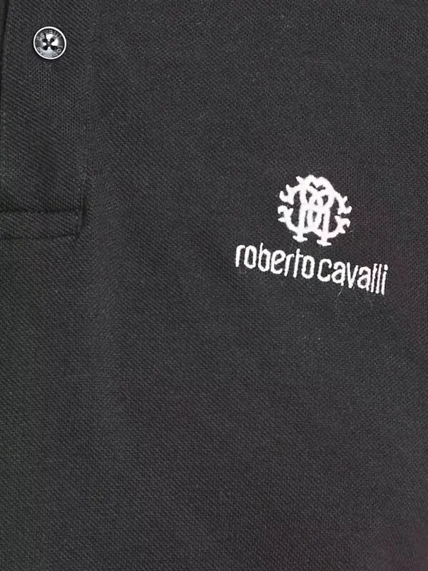 Roberto Cavalli Embroidered-logo Polo Shirt