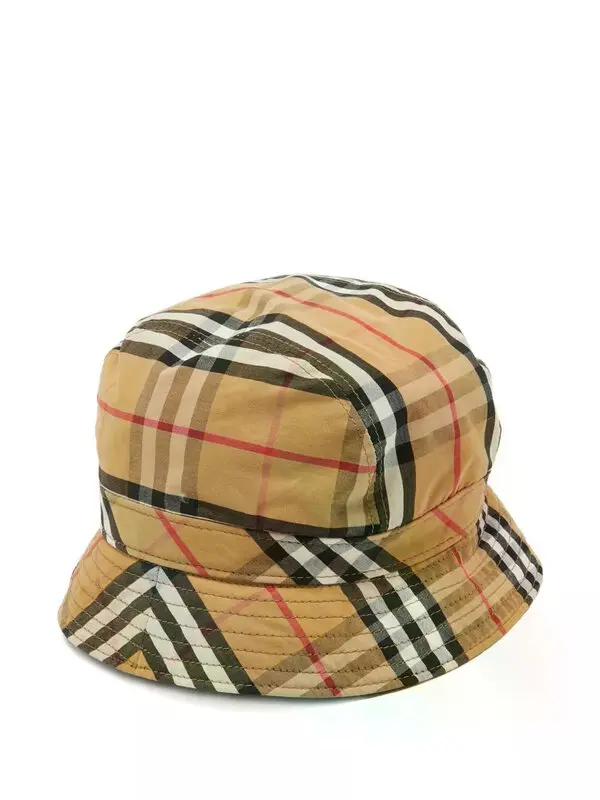 Burberry Check Pattern Bucket Hat