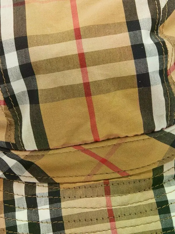 Burberry Check Pattern Bucket Hat