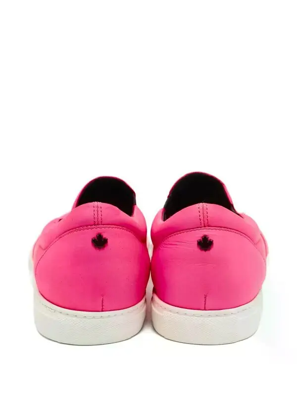 Dsquared2 Leather Slip-on Sneakers