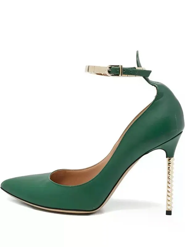 Valentino Garavani 100mm Studded-heel Pumps - Green