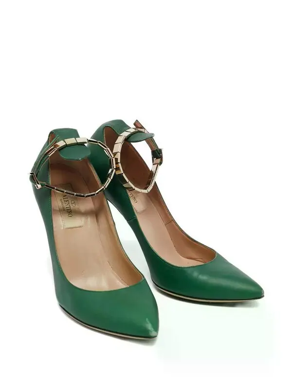 Valentino Garavani 100mm Studded-heel Pumps - Green