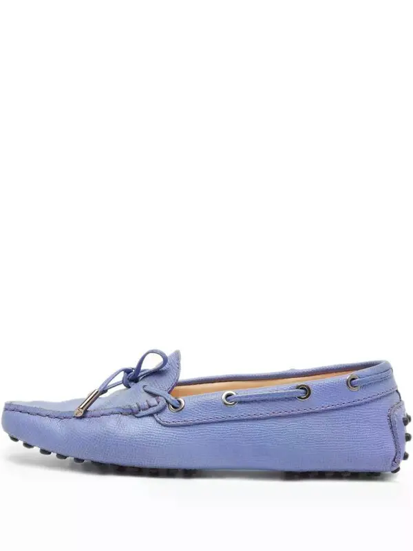 TOD'S 2024 Bow-embellished Loafers - Blue