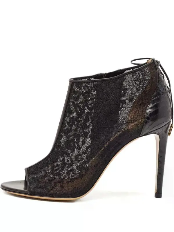 FERRAGAMO 100mm Lace Boots