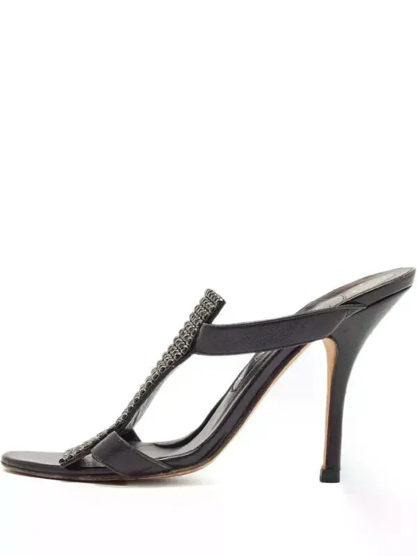 GINA 105mm Embellished Leather Sandals