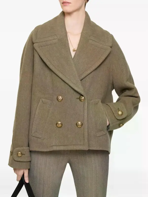 Burberry Double-breasted Wool Jacket