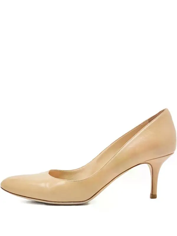 JIMMY CHOO 70mm Gilbert Almond-toe Leather Pumps