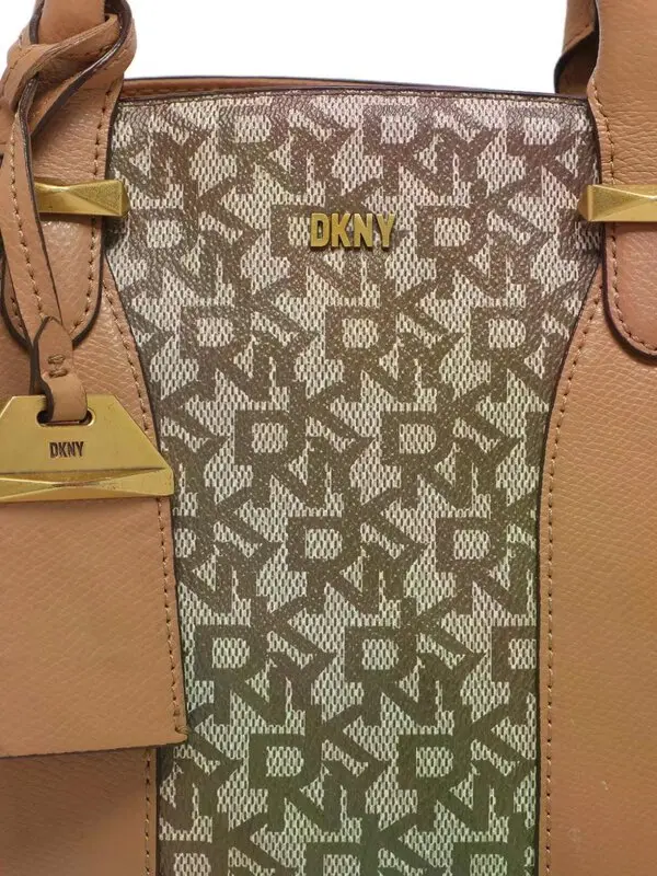 Dkny Coated Canvas Leather Tote Bag