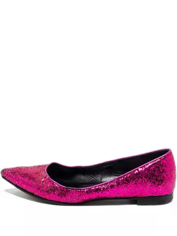 Saint Laurent 670864 Glitter Ballerinas
