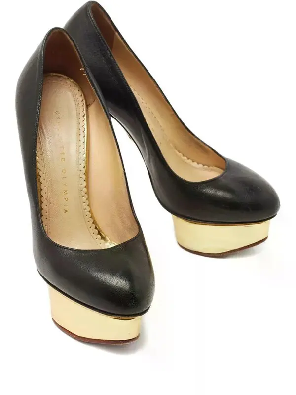 CHARLOTTE OLYMPIA Leather Dolly Pumps