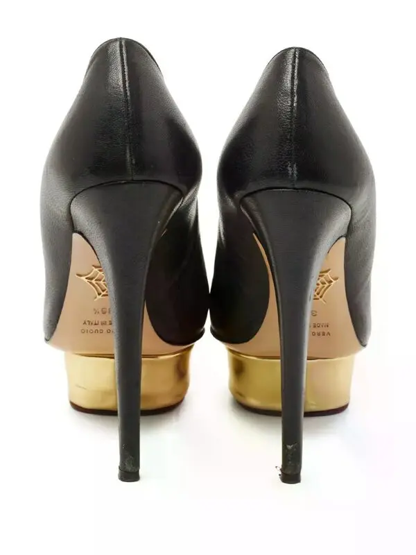 CHARLOTTE OLYMPIA Leather Dolly Pumps