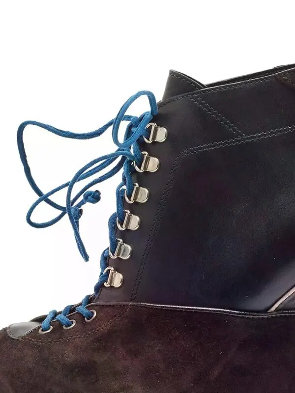 GIUSEPPE ZANOTTI Leather Wedge Boots
