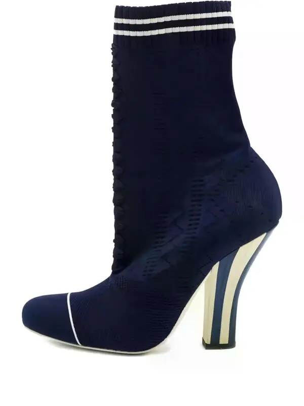 Fendi 115mm Rockoko Knitted Boots
