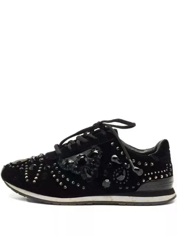 Tory Burch Crystal-embellished Sneakers
