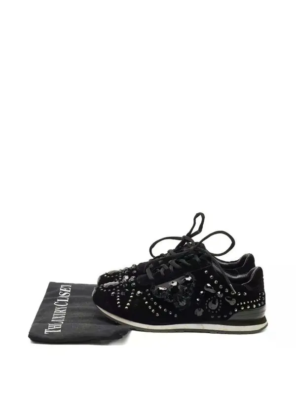Tory Burch Crystal-embellished Sneakers