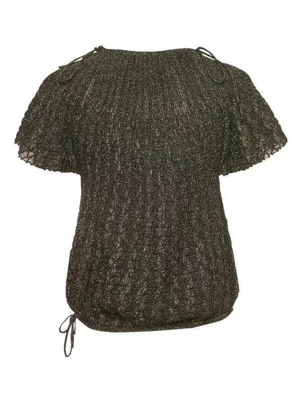 Missoni Knit Shimmer Top - Black
