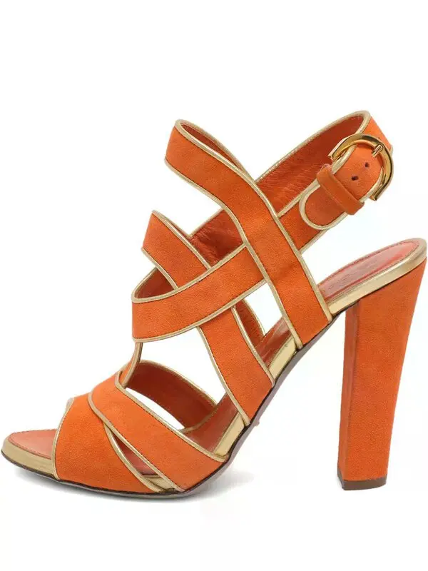 SERGIO ROSSI Strappy Suede Sandals